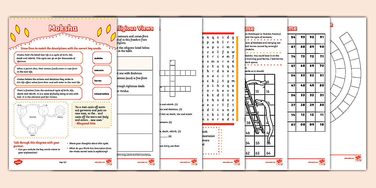 KS2 Moksha Activities (teacher made) - Twinkl