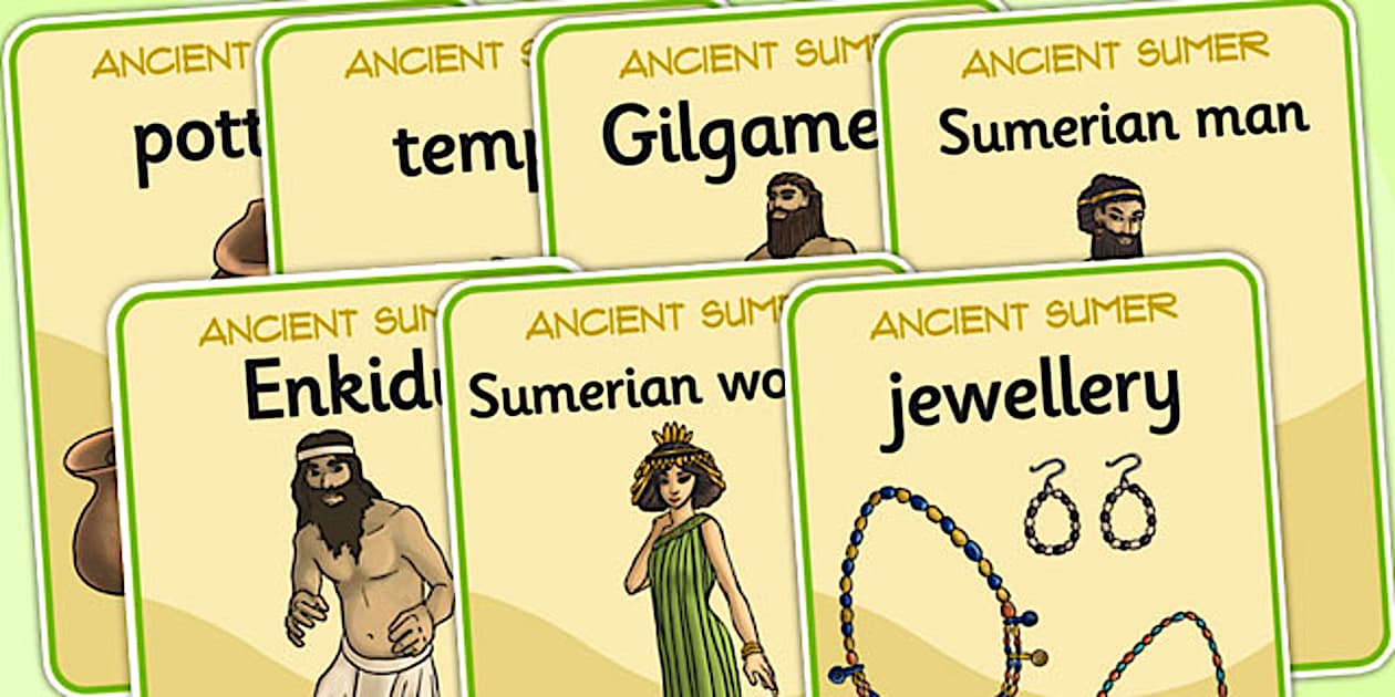 Ancient Sumer Display Posters (l'enseignant a fait) - Twinkl