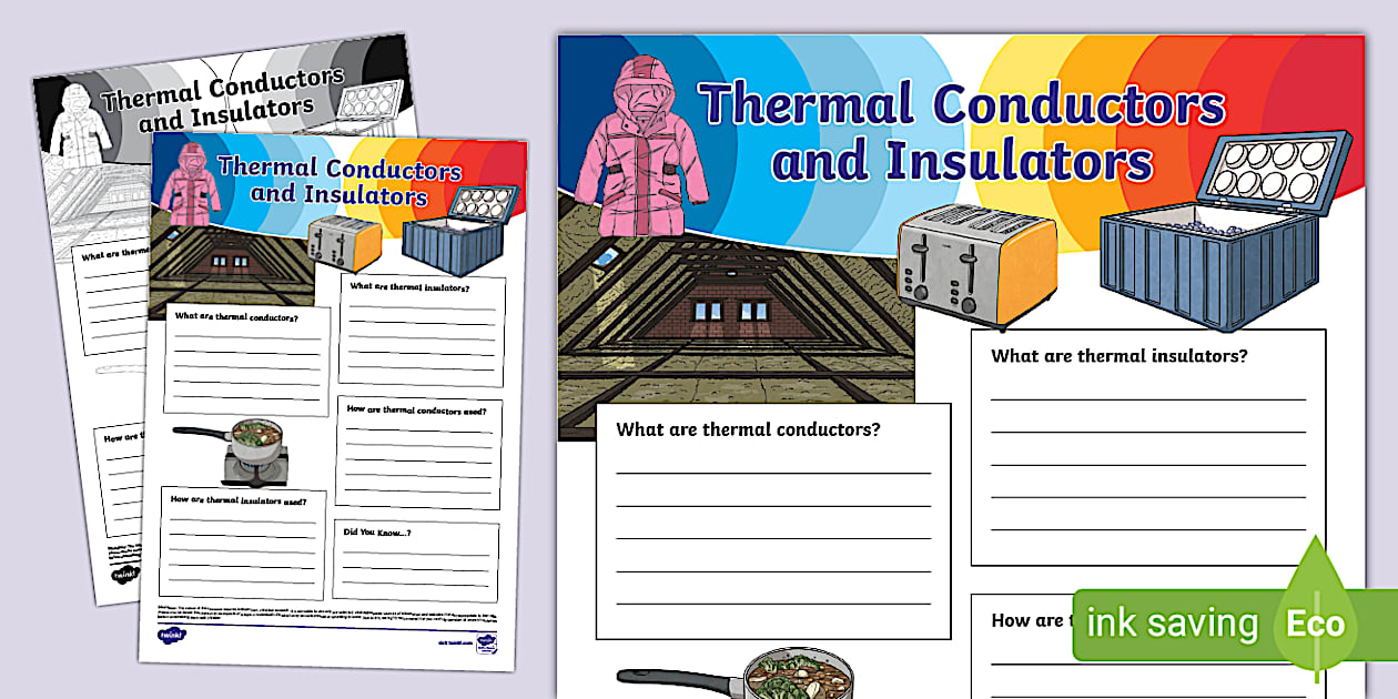 Thermal Conductors and Insulators Fact File Template