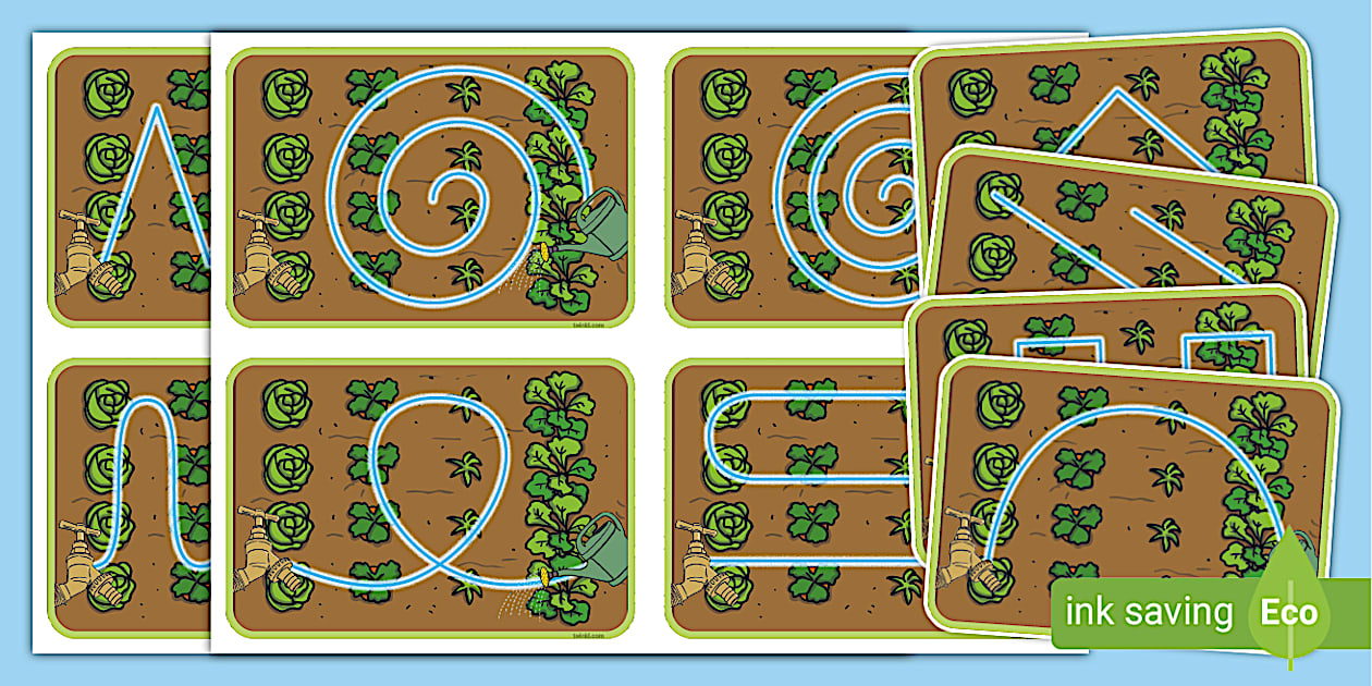 Water the Plants Mark-Making Pattern Cards | Twinkl - Twinkl