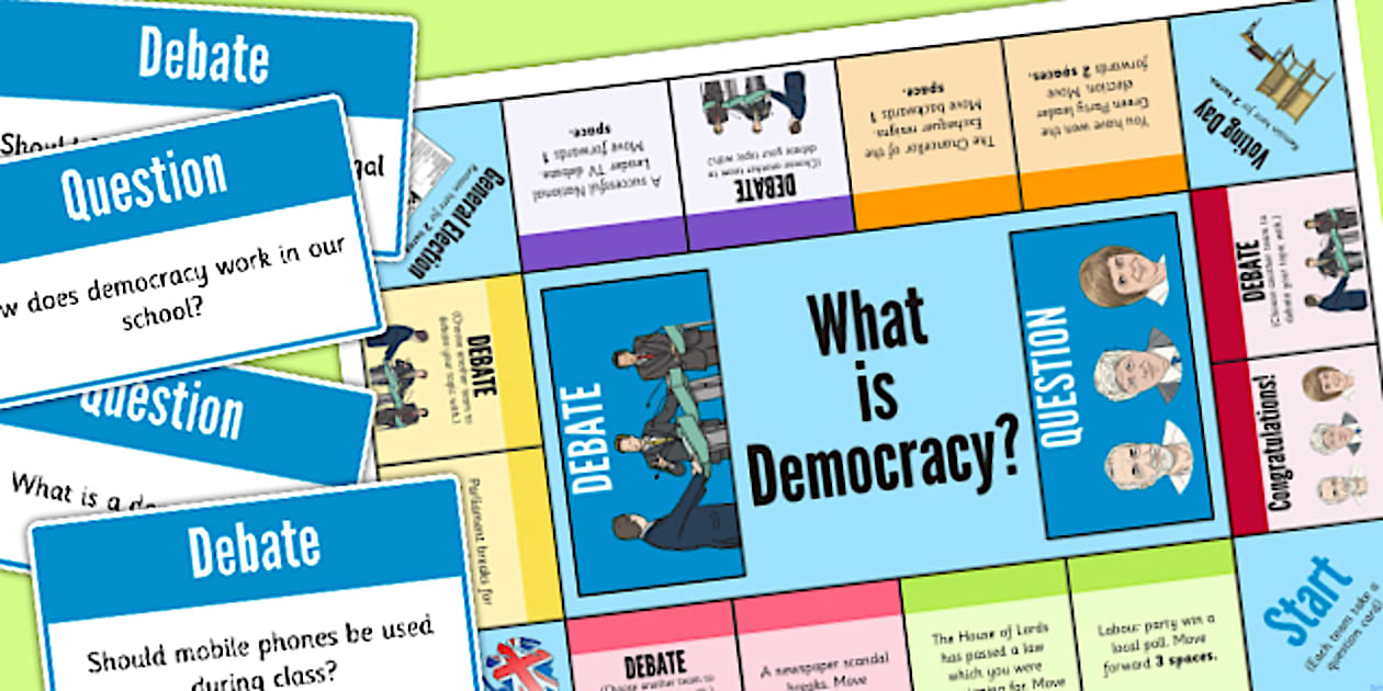 What is Democracy? Board Game - ESL Democracy Board Game