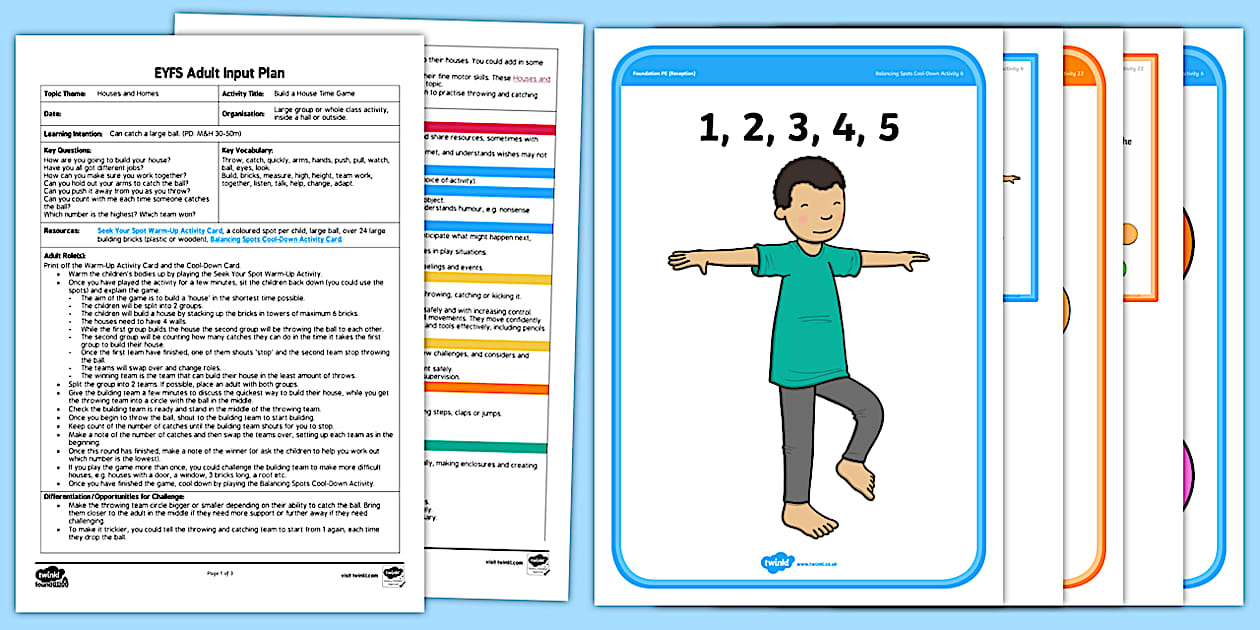 EYFS Build a House Time Game Adult Input Plan and Resource Pack