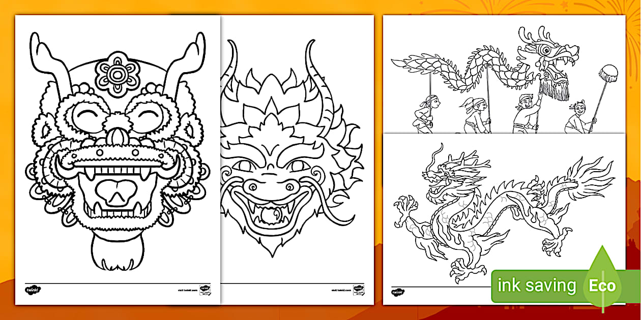 春节龙年手工 制作面具和木棍偶