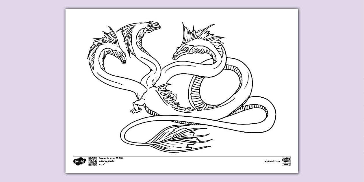 Hydra Colouring | Colouring Sheets (Teacher-Made) - Twinkl