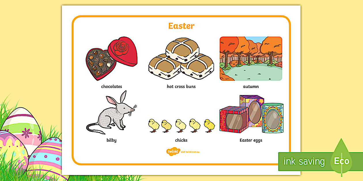 SA Easter Word Mat (teacher made) - Twinkl
