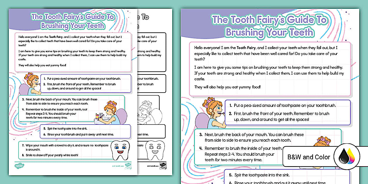 The Tooth Fairy’s Guide To Brushing Your Teeth - Twinkl