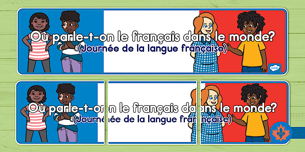 French Language Day Display Banner Primary French