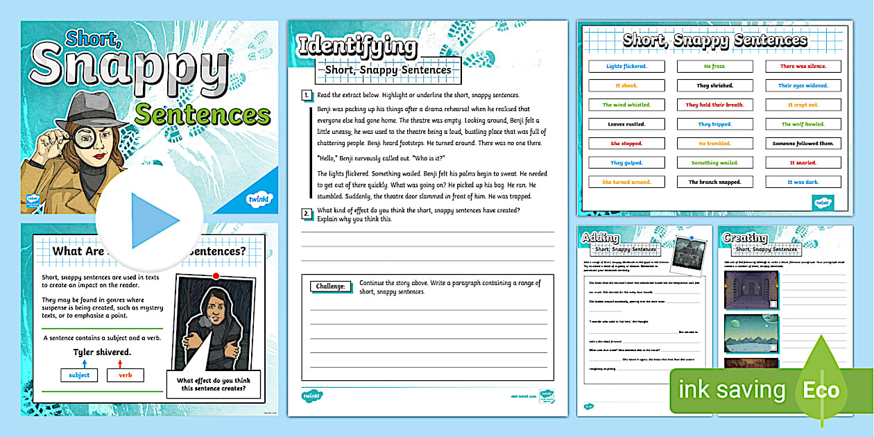 KS2 Short, Snappy Sentences Activity Pack (teacher made)