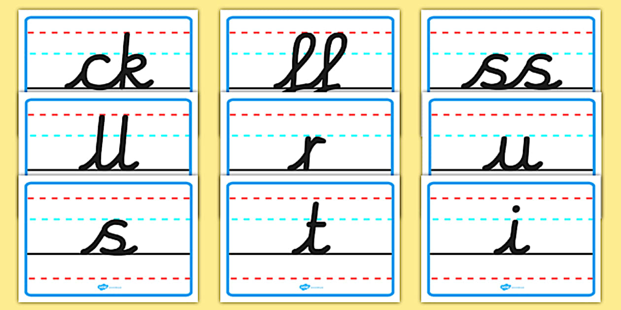 Precursive Phase 2 Handwriting Posters (teacher made)