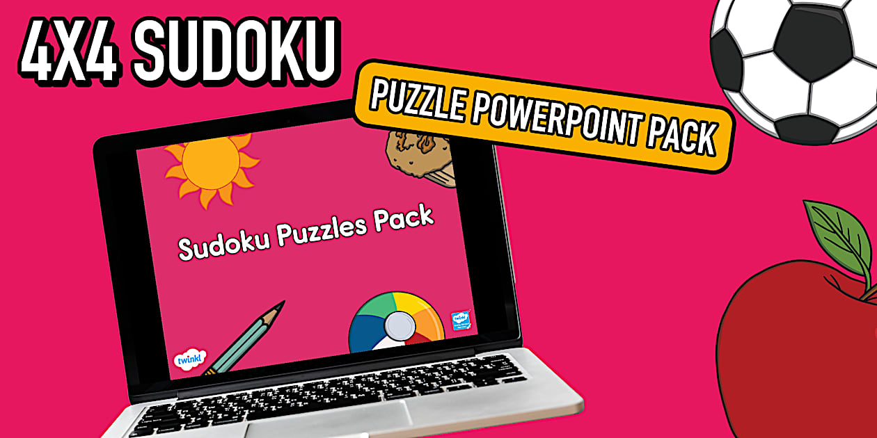 4x4 Sudoku Puzzle PowerPoint Pack