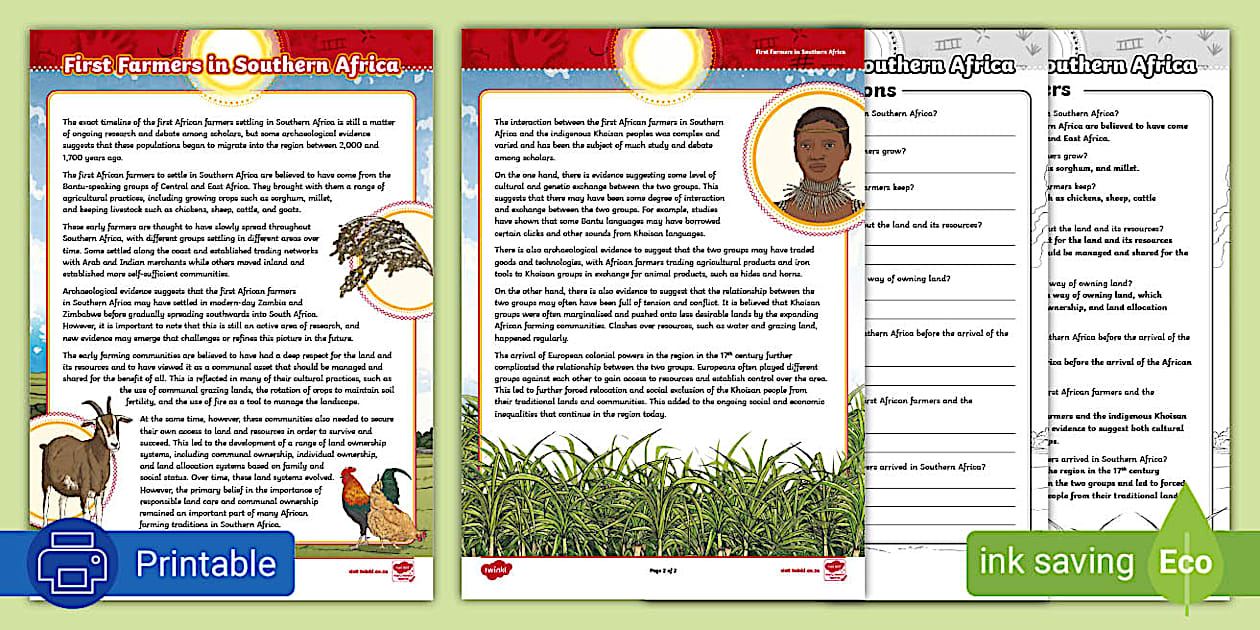 First Farmers in Southern Africa