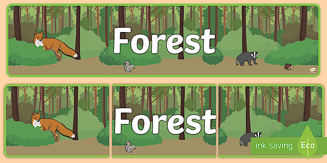 Forest Banner (teacher made) - Twinkl