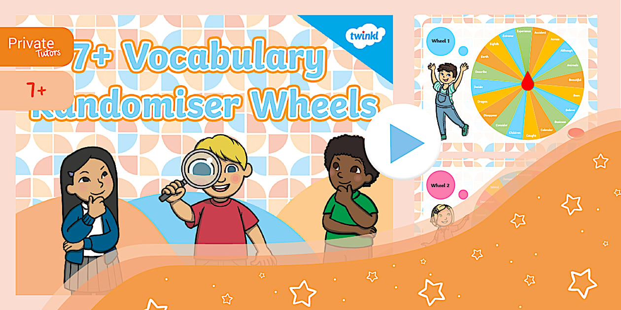 7+ Vocabulary Spinners