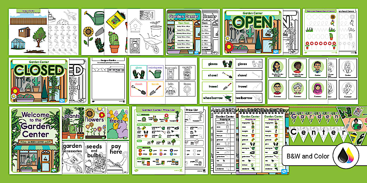 Garden Center Dramatic Play Pack