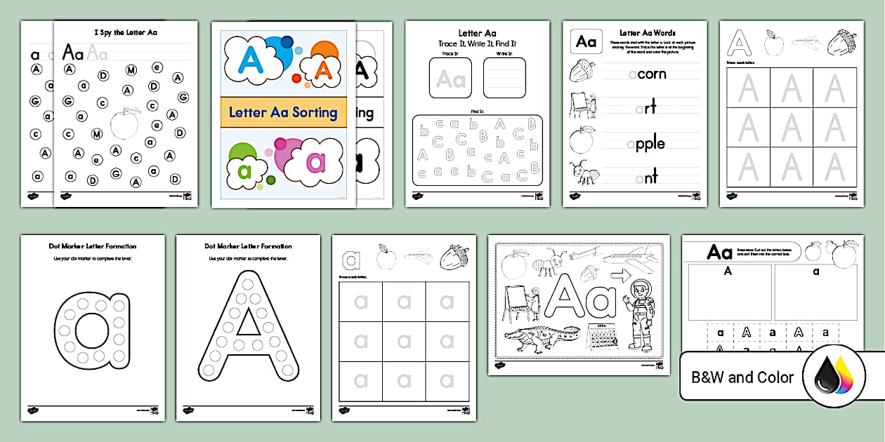 Letter Aa Activity Pack (teacher made) - Twinkl
