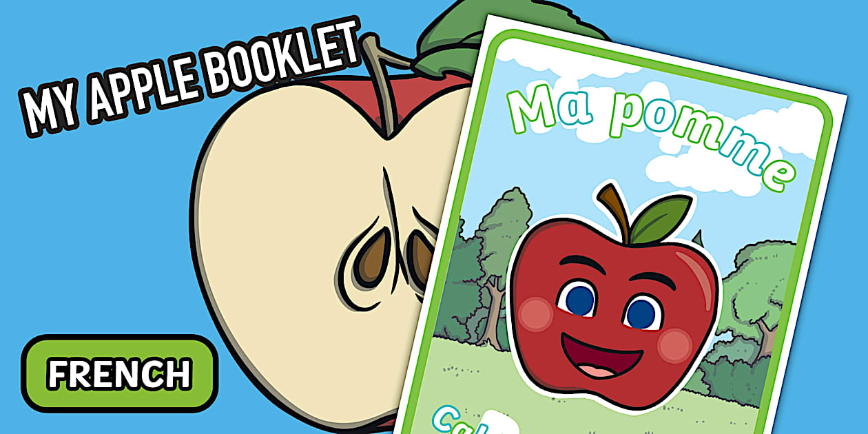 My Apple Booklet French (teacher made) - Twinkl