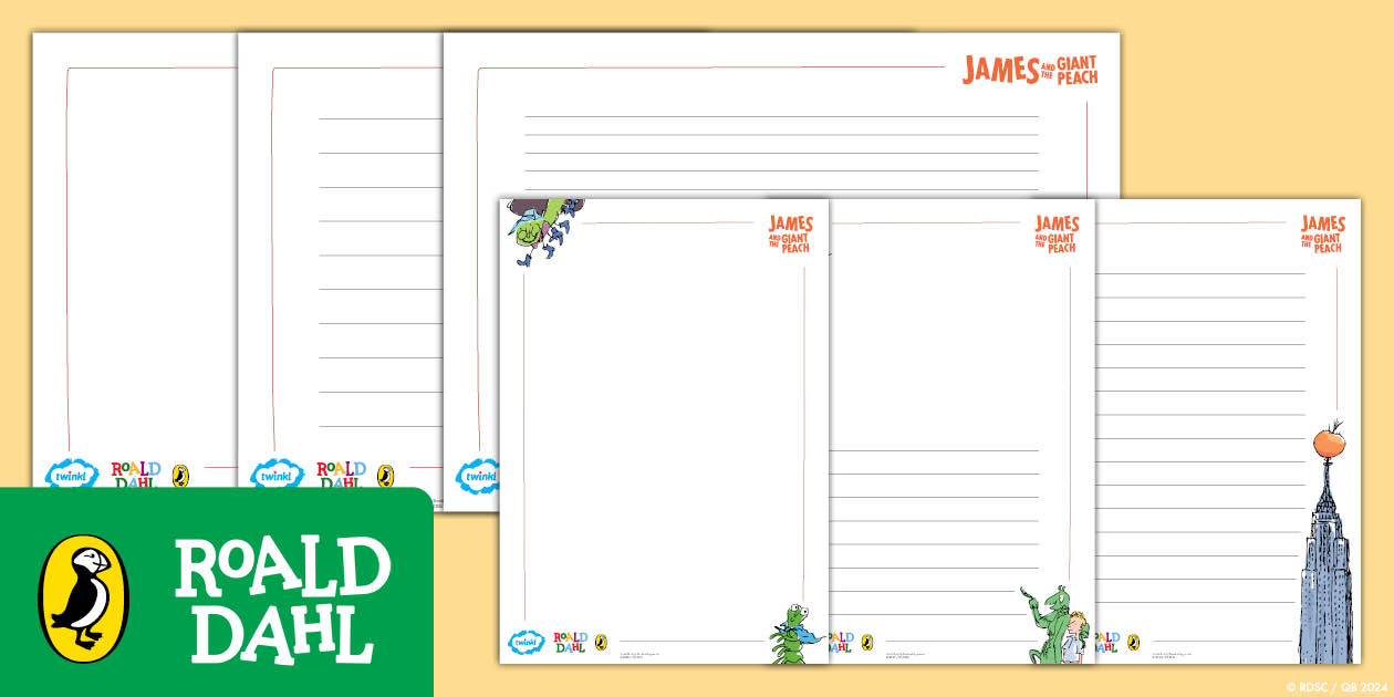 FREE! - James and the Giant Peach: Page Borders - Twinkl
