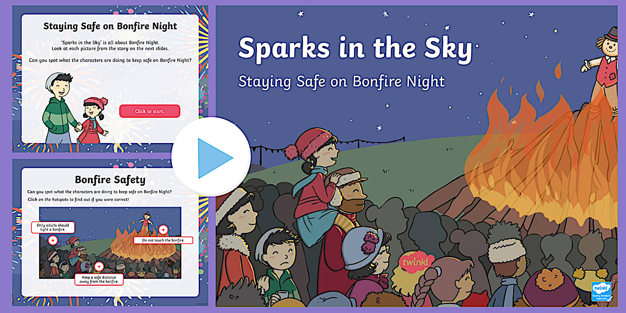 Staying Safe on Bonfire Night PowerPoint KS1 - Twinkl