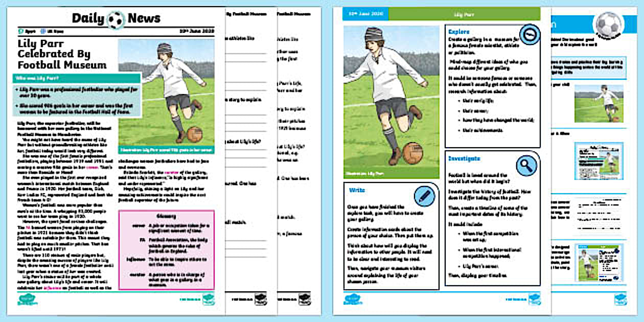 Lily Parr Legacy Celebrated News | Twinkl NewsRoom Resources