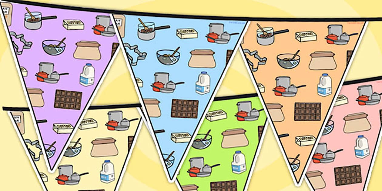 👉 Cooking Area Themed Bunting (teacher made) - Twinkl