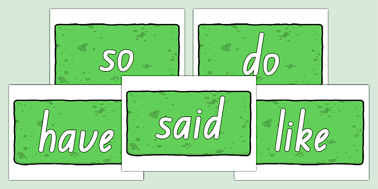 Level 4: Sight Words on Bricks (Display Posters) - Twinkl