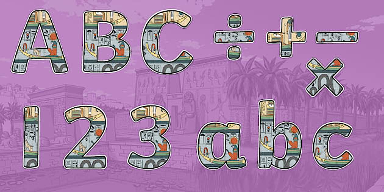 Ancient Egypt KS2 Display Lettering