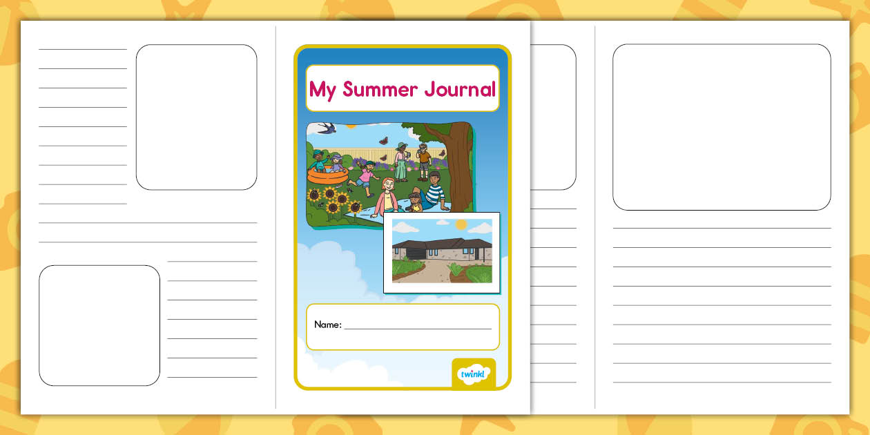 My Summer Journal Writing Frame (teacher made) - Twinkl