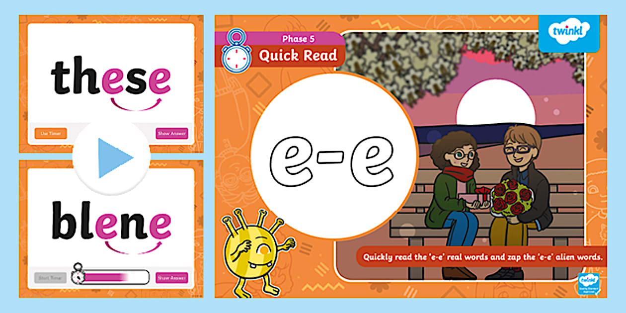 Phase 5 Quick Read PowerPoint e-e, Primary Resource - Twinkl