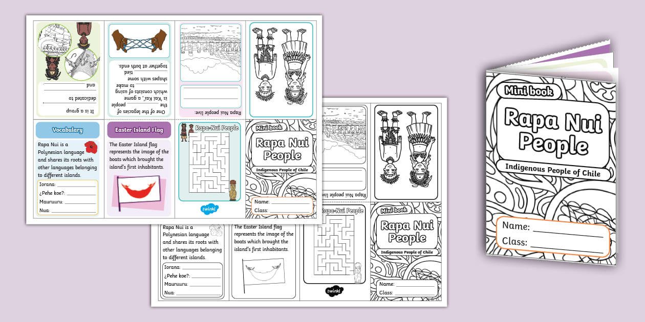 ESL | Rapa-Nui People | Mini Book
