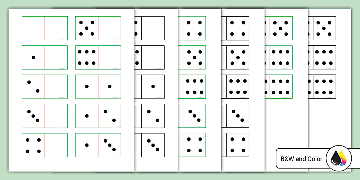 Printable Dominoes | Teaching Resource | Twinkl USA - Twinkl