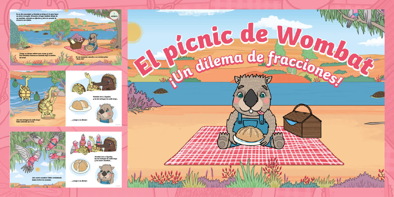Cuento: El pícnic de Wombat (PowerPoint) - Twinkl