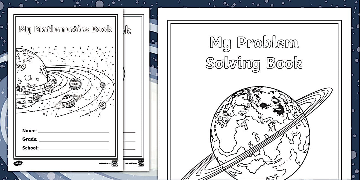 Grade 2 Space Themed Editable Book Covers (Teacher-Made)