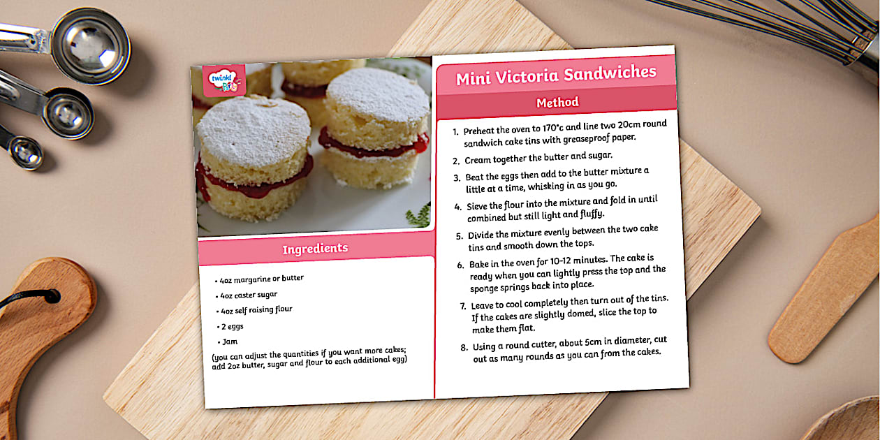 Mini Victoria Sandwich Recipe | Twinkl Party