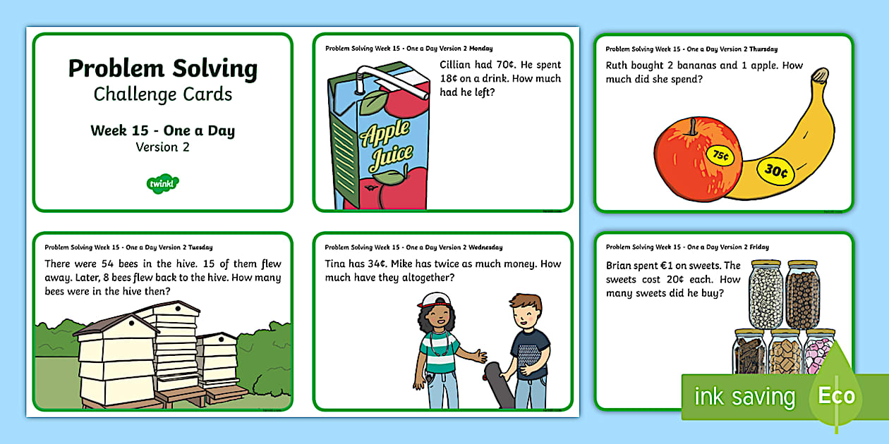 Week 15 - Version 2 - Problem Solving - Challenge Cards