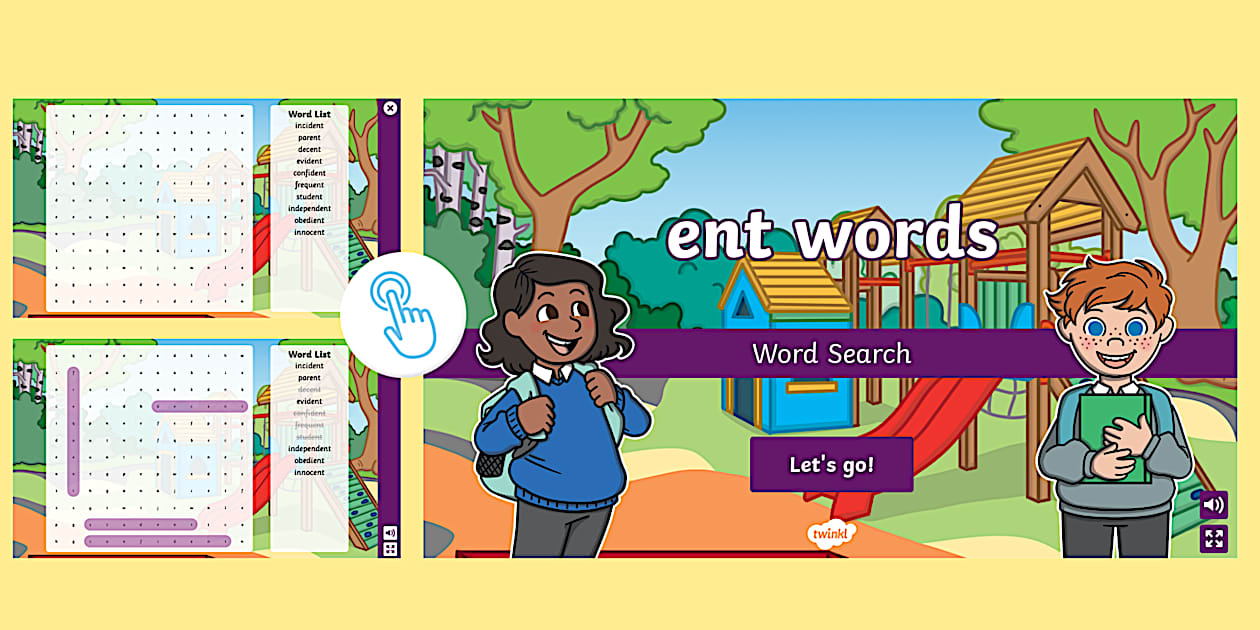 -ent Suffix Interactive Word Search (teacher made) - Twinkl
