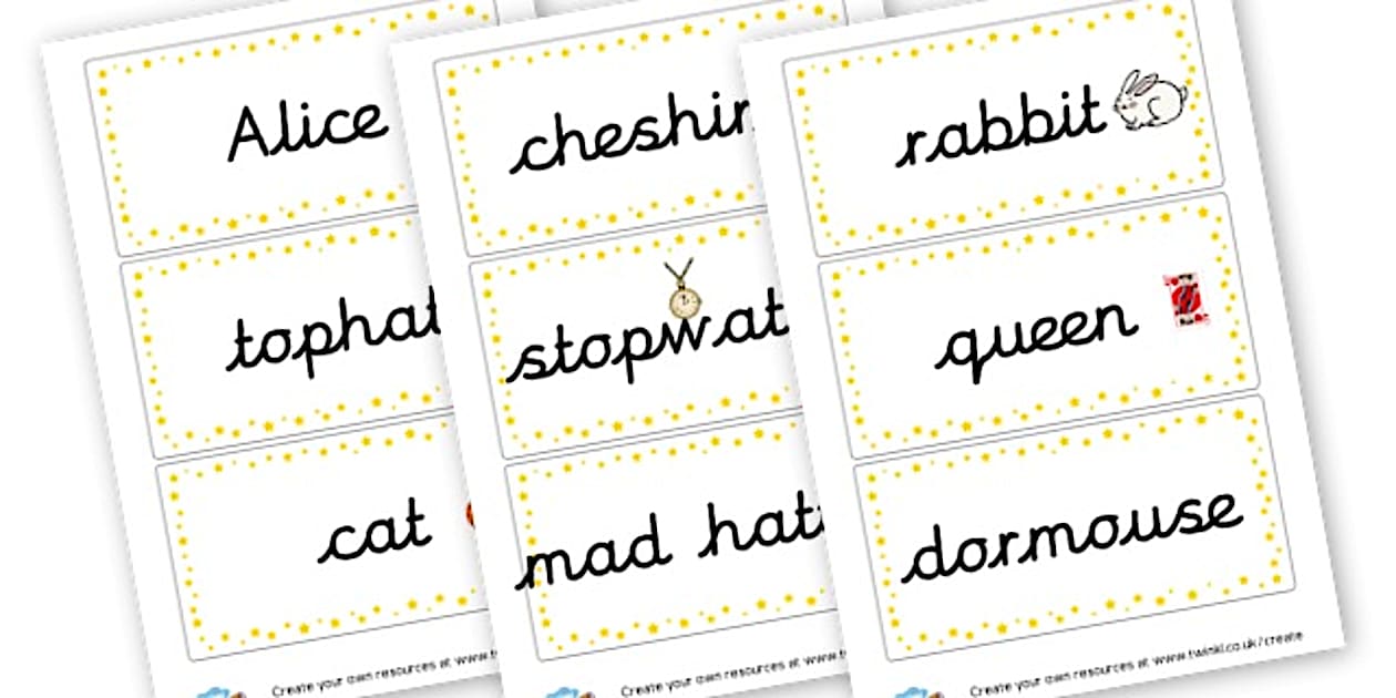 Alice in Wonderland (teacher made) - Twinkl