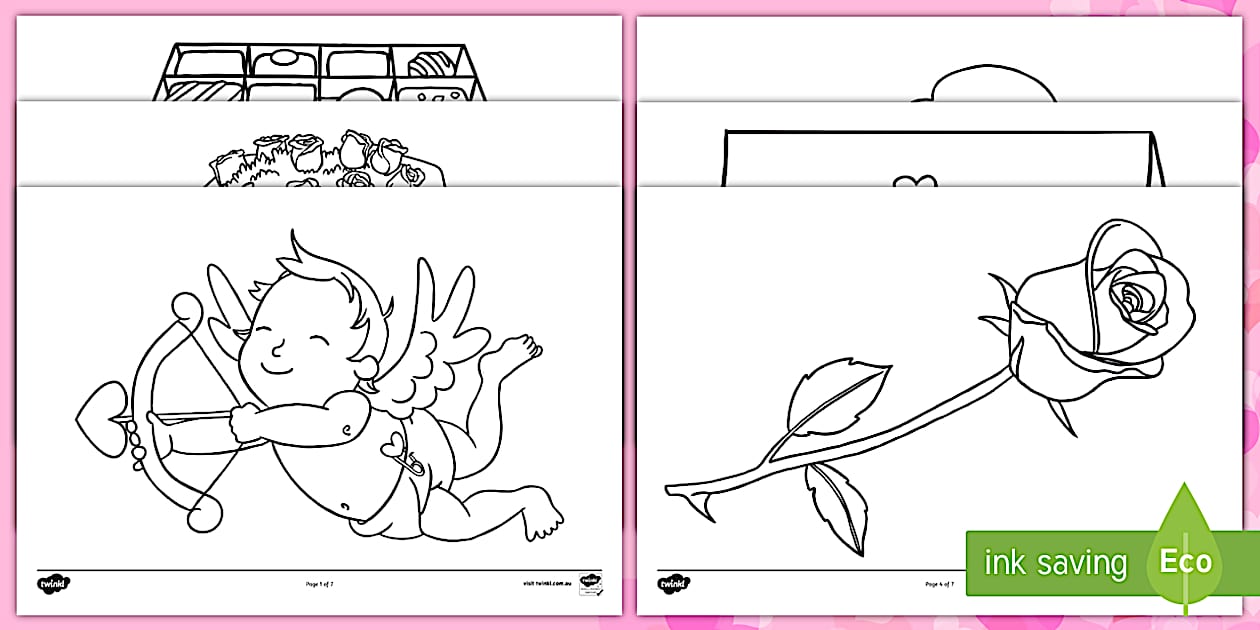 Valentine's Day Colouring-In Pages | Primary Resource | EYLF