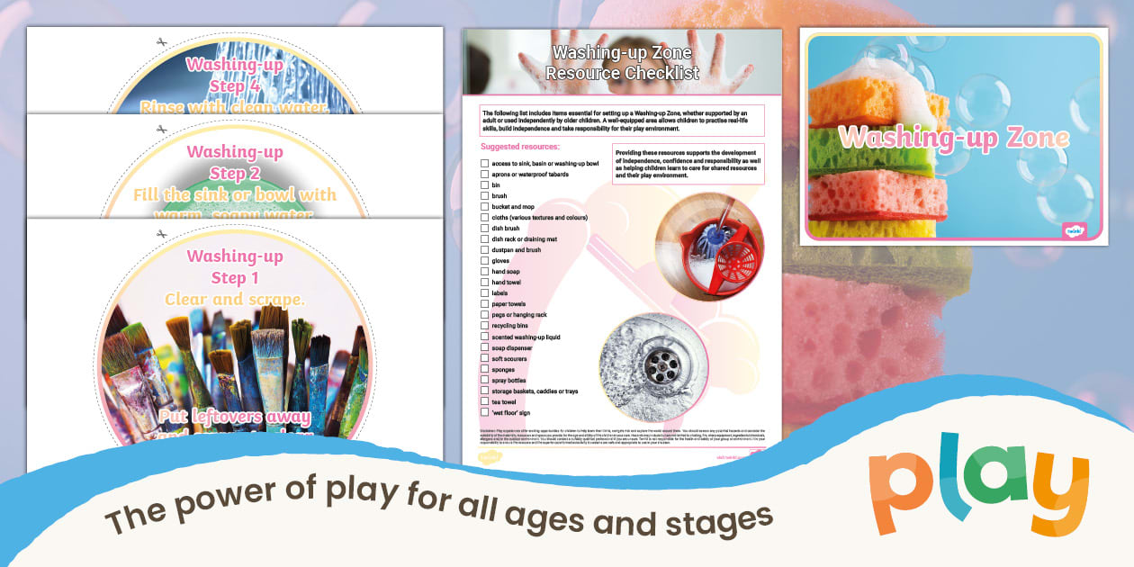 Washing-up Zone Play for All Ages Resource Pack