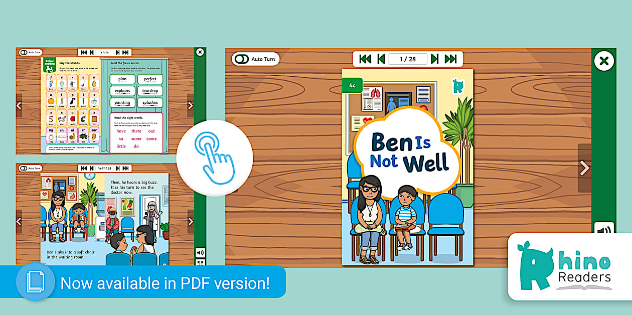 Level 4c Decodable Readers: Ben Is Not Well (Teacher-Made)