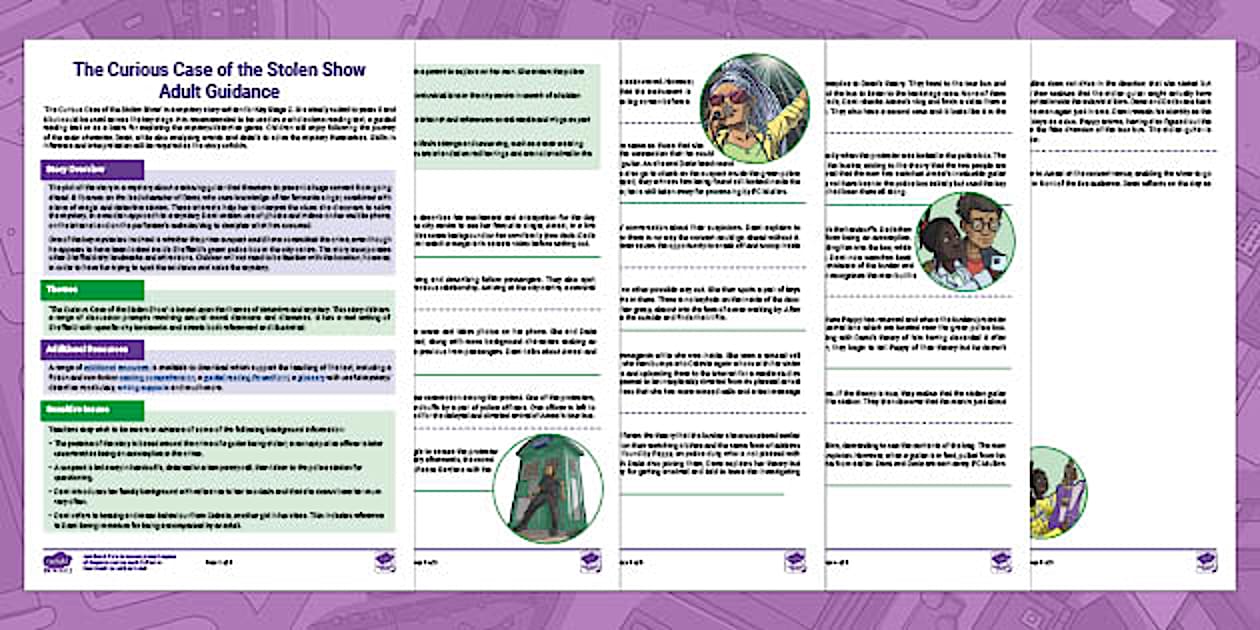 The Curious Case of the Stolen Show Adult Guidance - Twinkl