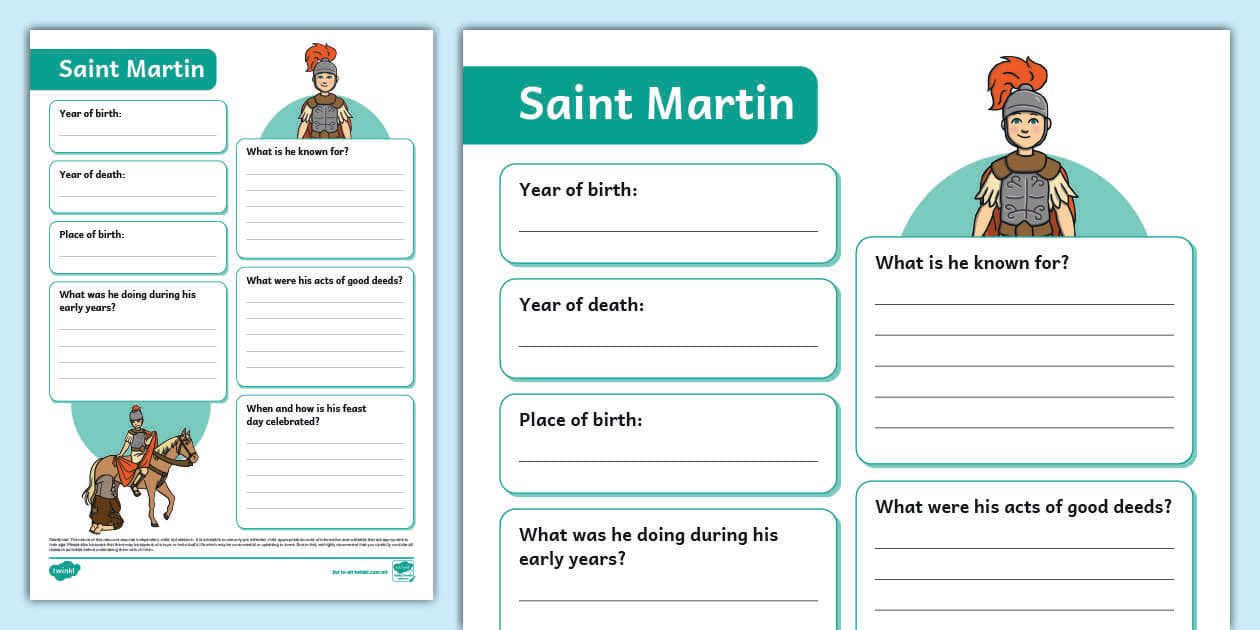 Fact File: Saint Martin's Day Traditions - Twinkl