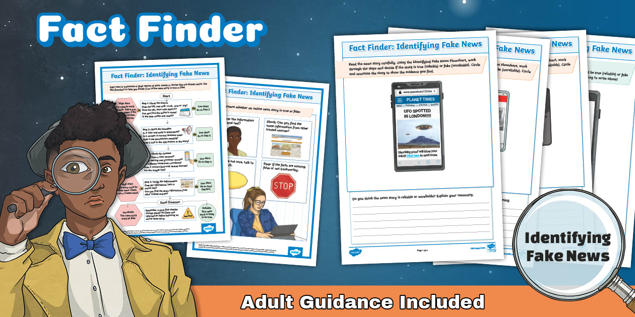KS2 Fact Finder: Identifying Fake News - Computing