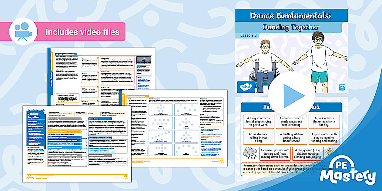 Year 3 Dance Fundamentals Lesson 3 - Dancing Together