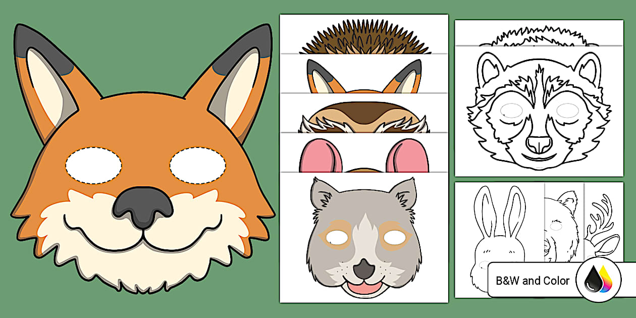 Woodland Animals Dramatic Play Masks (Teacher-Made) - Twinkl