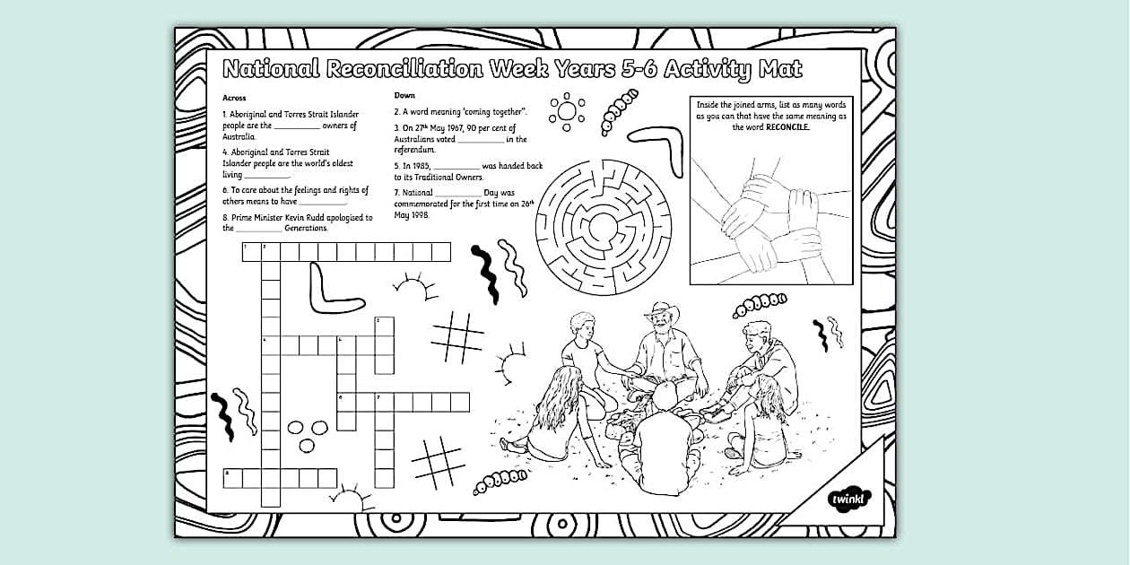 National Reconciliation Week Year 5-6 Activity Mat - Events