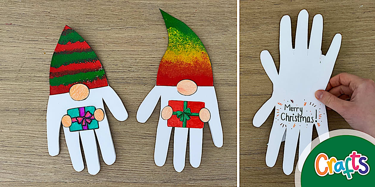 Gonk Christmas Card Craft (teacher made) - Twinkl