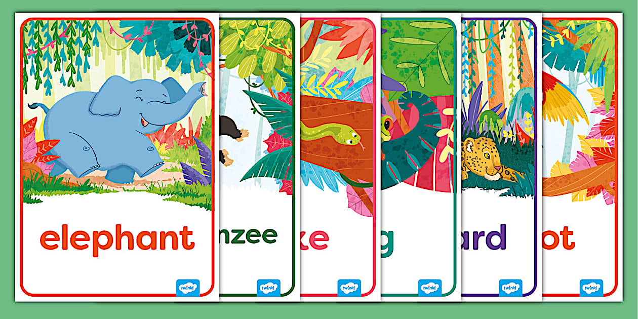 Jungle Animal Posters | Twinkl Originals (teacher made)