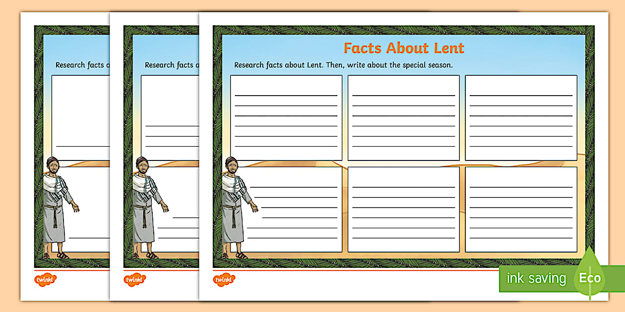 Lent Report Writing Template (Teacher-Made) - Twinkl