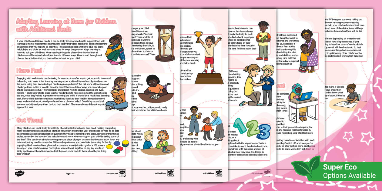 SEND Parent Guide for Children's Learning at Home