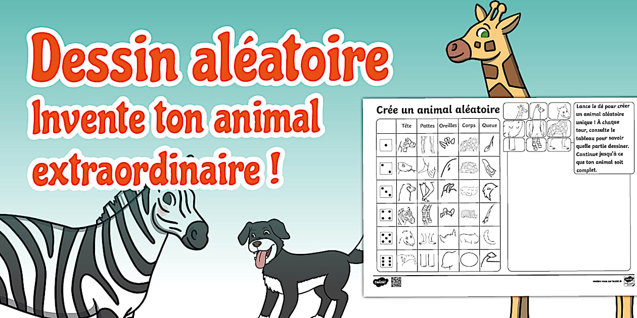 * NEW * Dessin aléatoire : Crée un animal